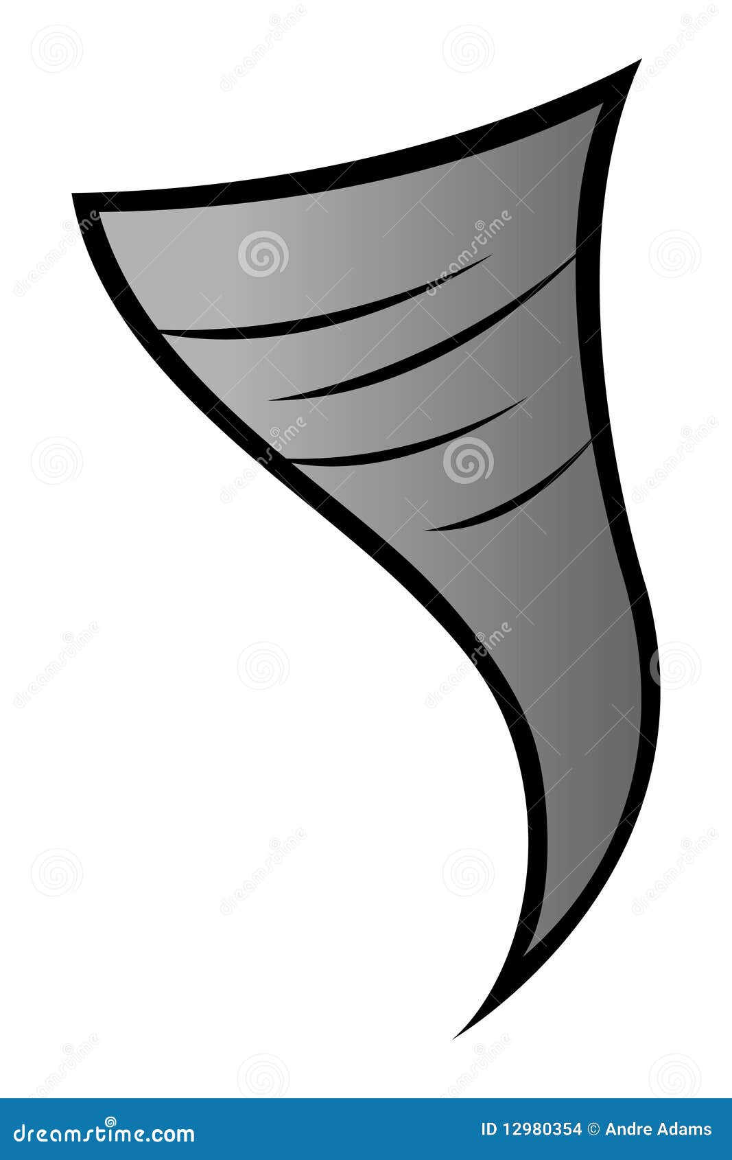 Tornado funnel stock vector. Illustration of mascot, tornado - 12980354