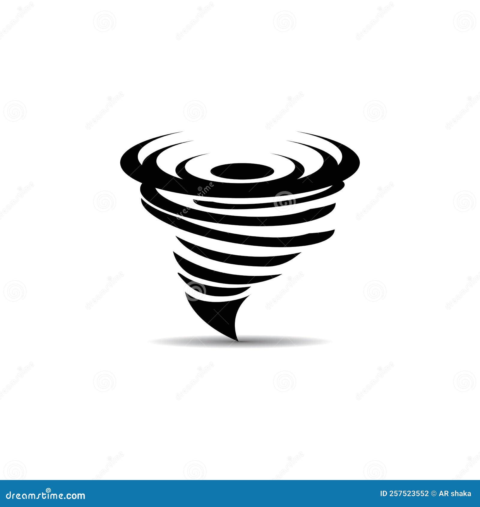 Tornado Icon Logo Vector Design Stock Vector - Illustration of spiral ...