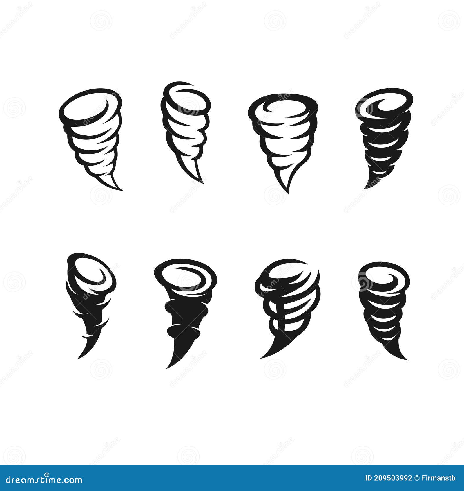 Whirlwind Logo Sign Cartoon Vector | CartoonDealer.com #161642373