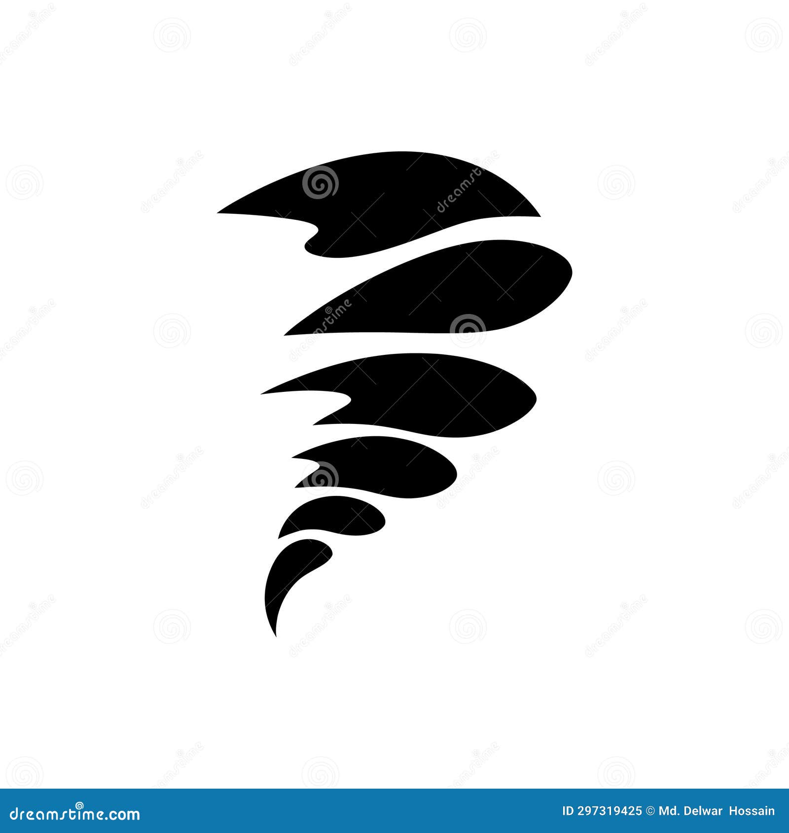 Tornado Icon . stock vector. Illustration of twister - 297319425