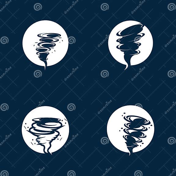 Tornado Logo Symbol Vector Illustration Design Stock Vector ...