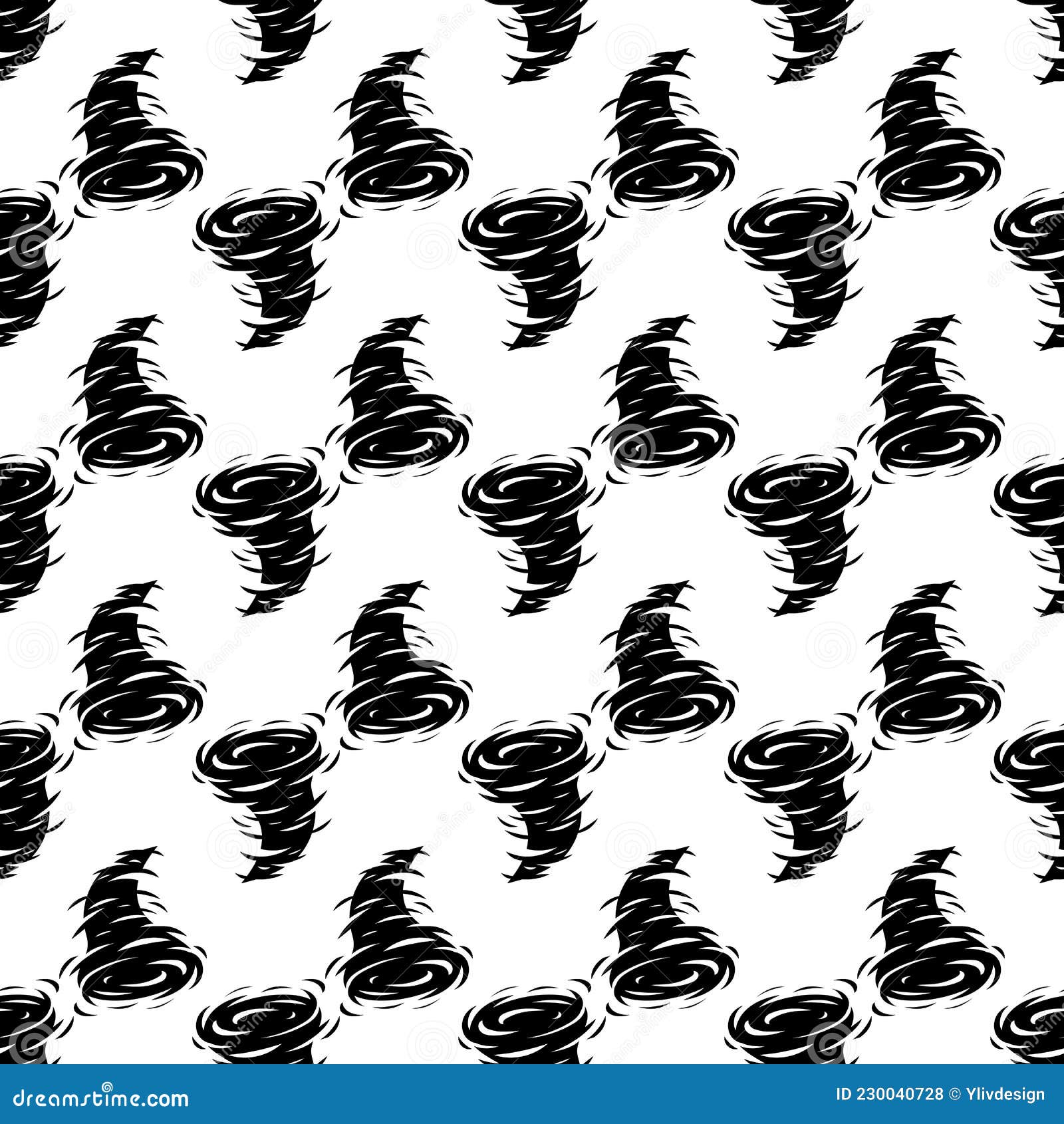Tornado Pattern Seamless Vector Stock Illustration - Illustration of ...
