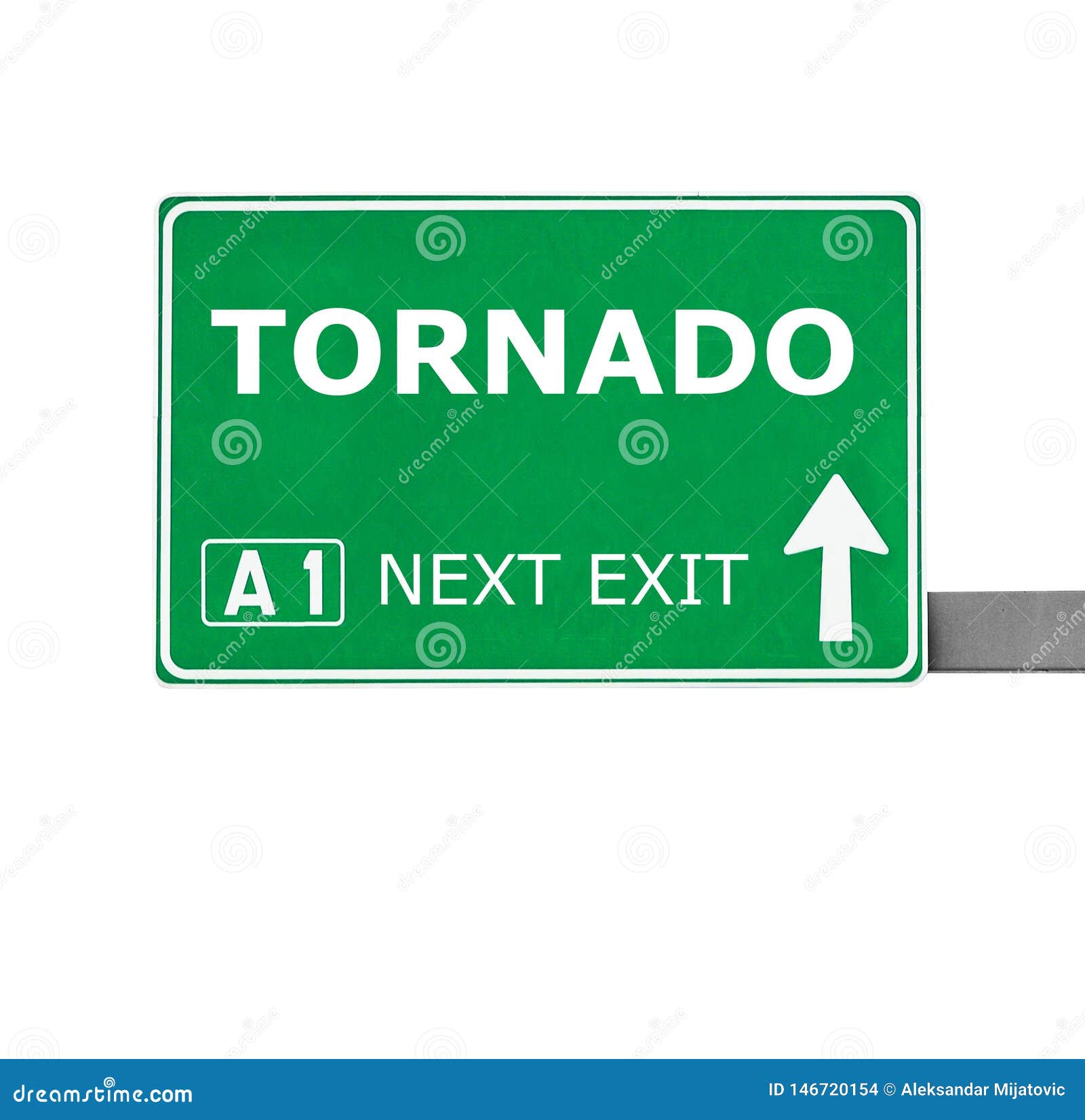 TORNADO Road Sign Isolated on White Stock Photo - Image of deluge ...