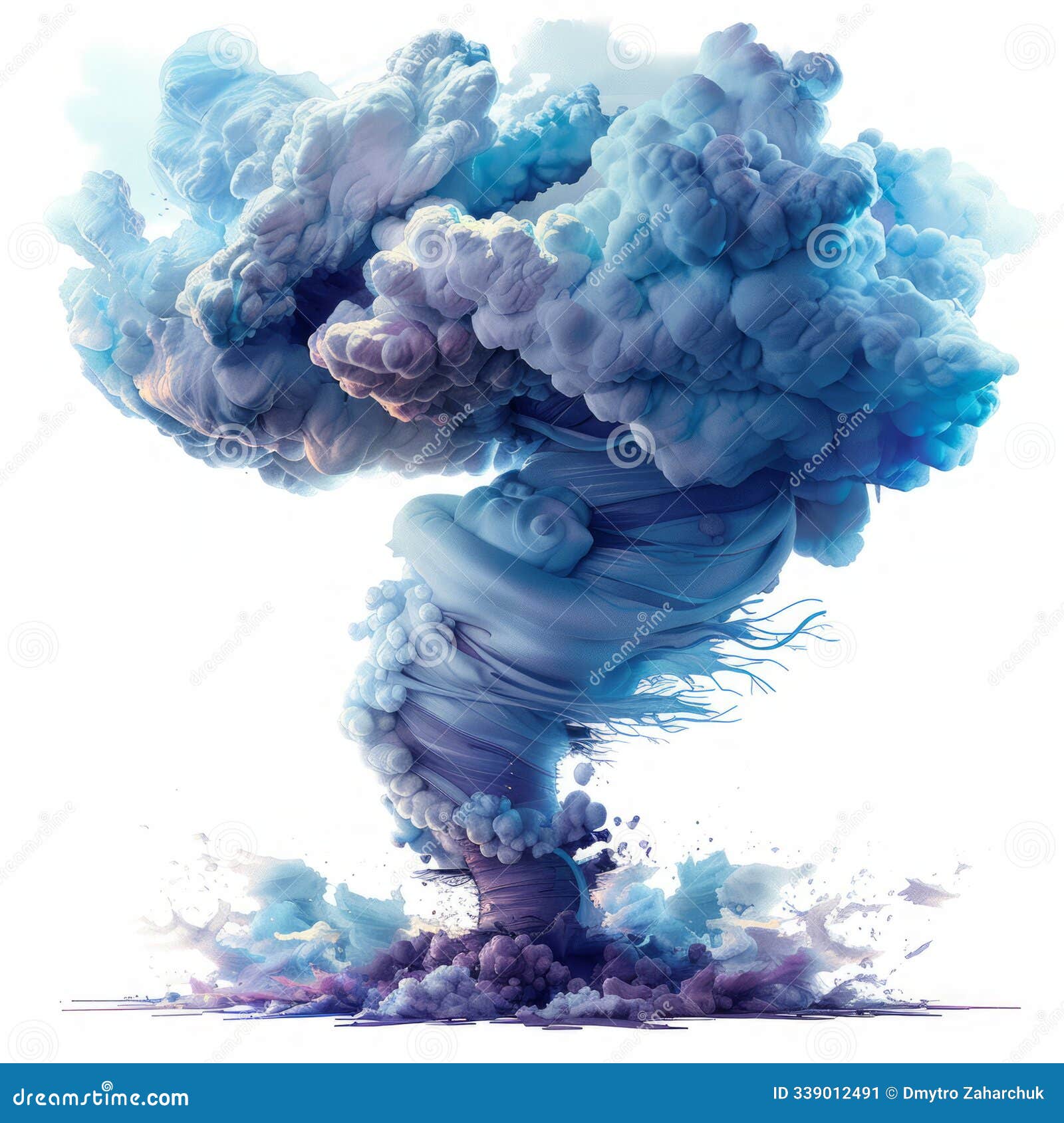 Tornado S Structure, Including the Funnel Cloud, Debris Cloud, and ...