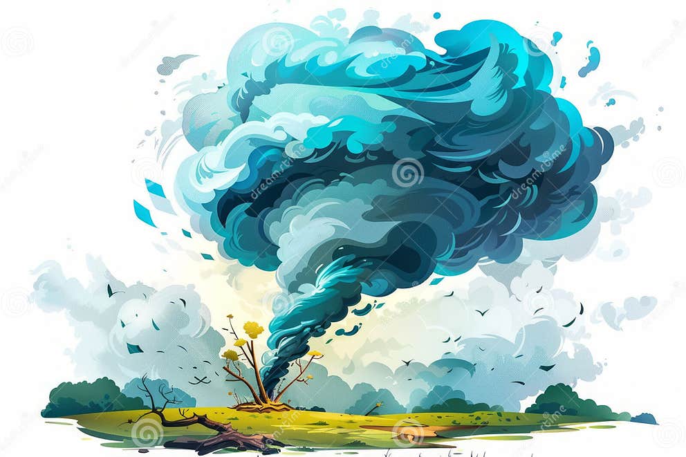 Tornado S Structure, Including the Funnel Cloud, Debris Cloud, and ...