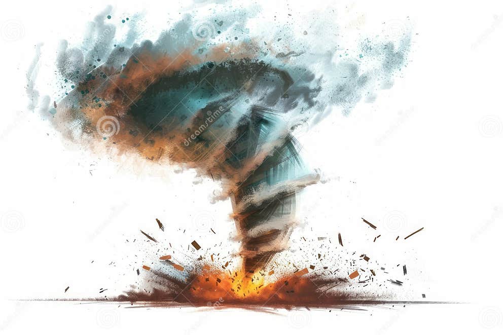 Tornado S Structure, Including the Funnel Cloud, Debris Cloud, and ...