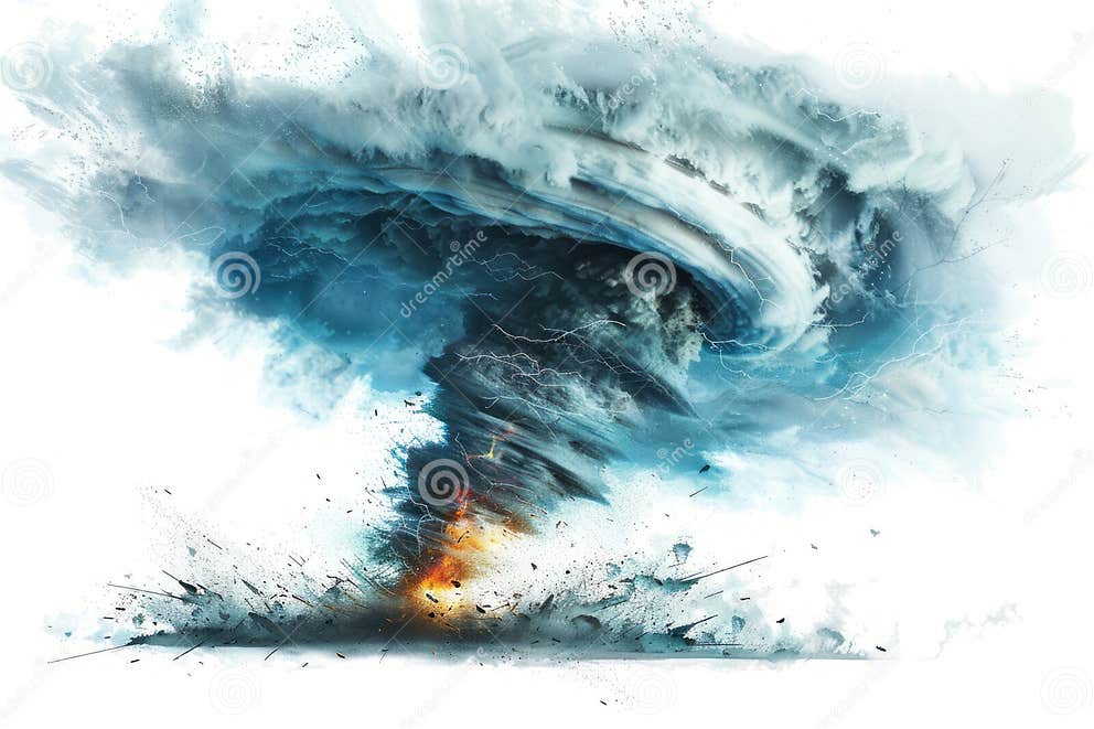 Tornado S Structure, Including the Funnel Cloud, Debris Cloud, and ...