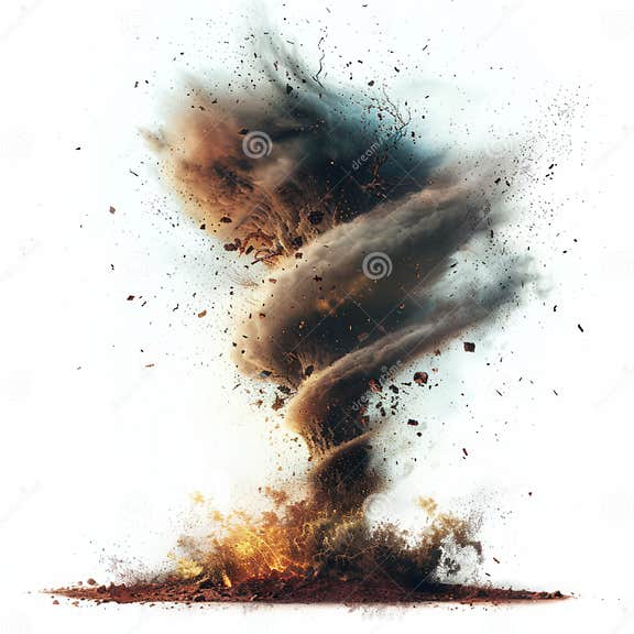 Tornado S Structure, Including the Funnel Cloud, Debris Cloud, and ...