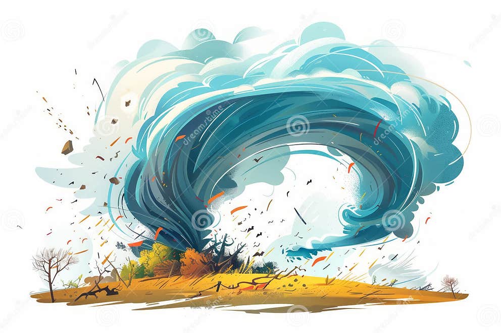 Tornado S Structure, Including the Funnel Cloud, Debris Cloud, and ...