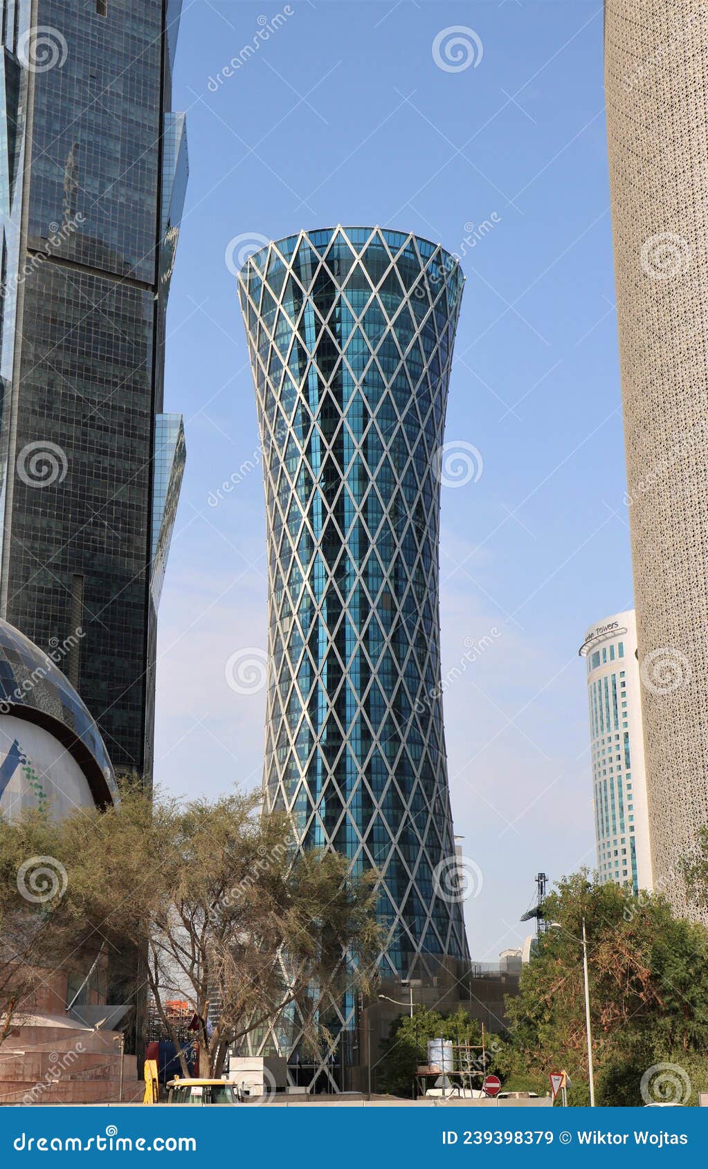 Tornado Tower in Doha, Qatar Editorial Stock Image - Image of ...