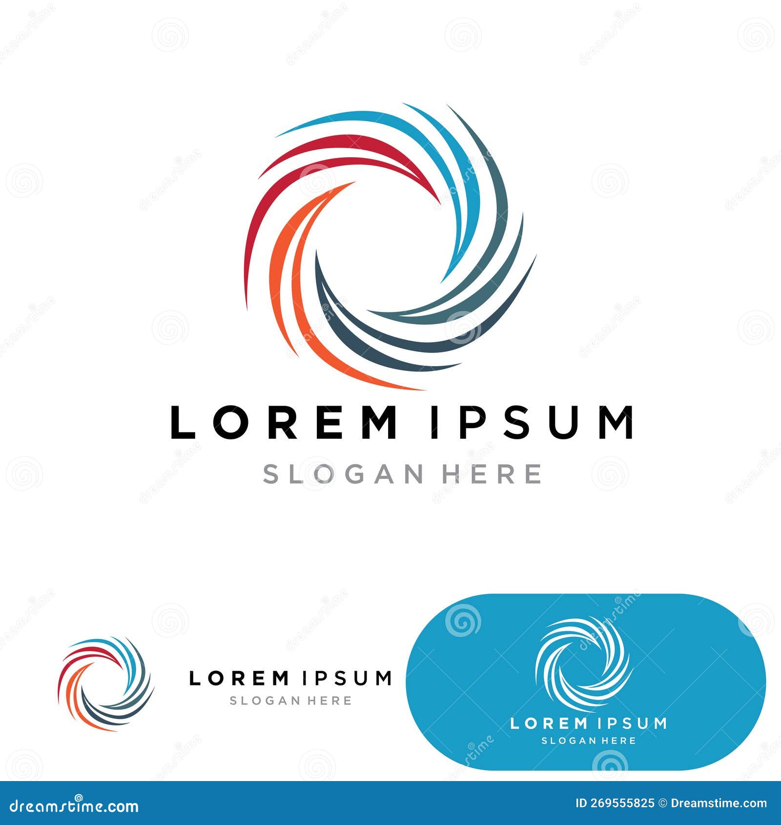 Hurricane Logo. Typhoon Logo.Tornado Logo. Wind Logo. Storm Logo Vector ...