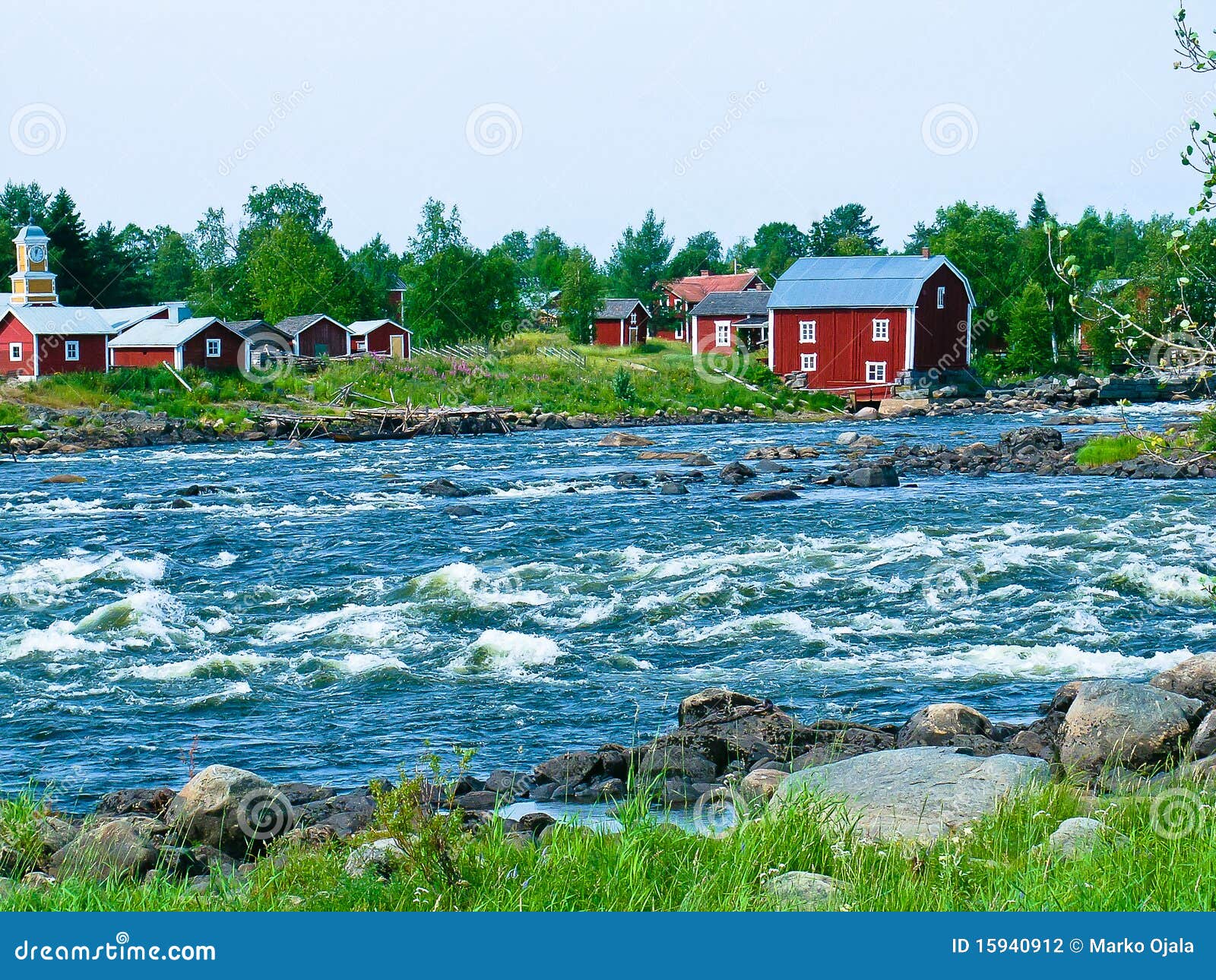 Torne River stock photo. Image of scandinavia, tourism - 15940912