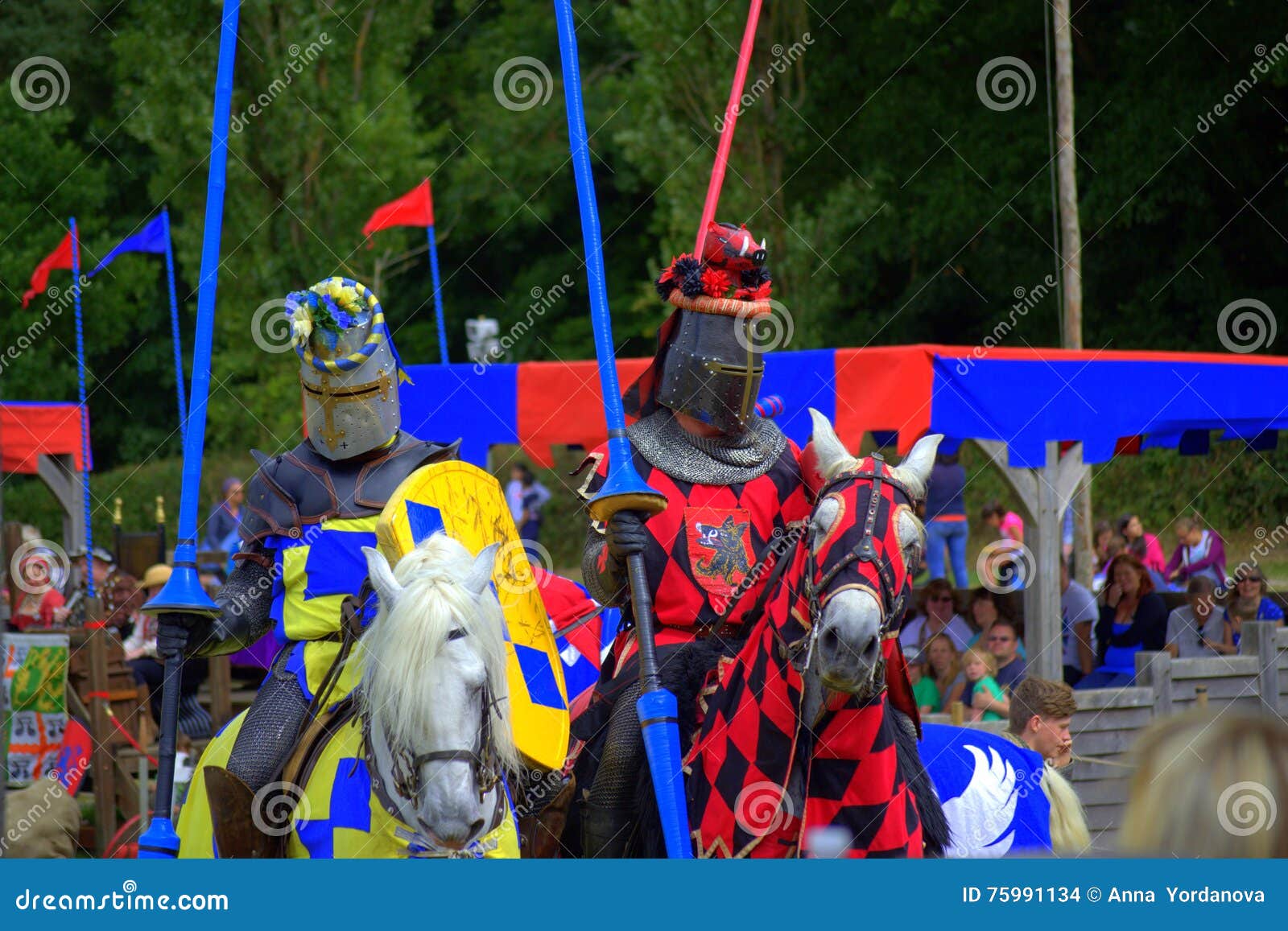 Torneo Medieval De Los Caballeros Imagen de archivo editorial - Imagen ...