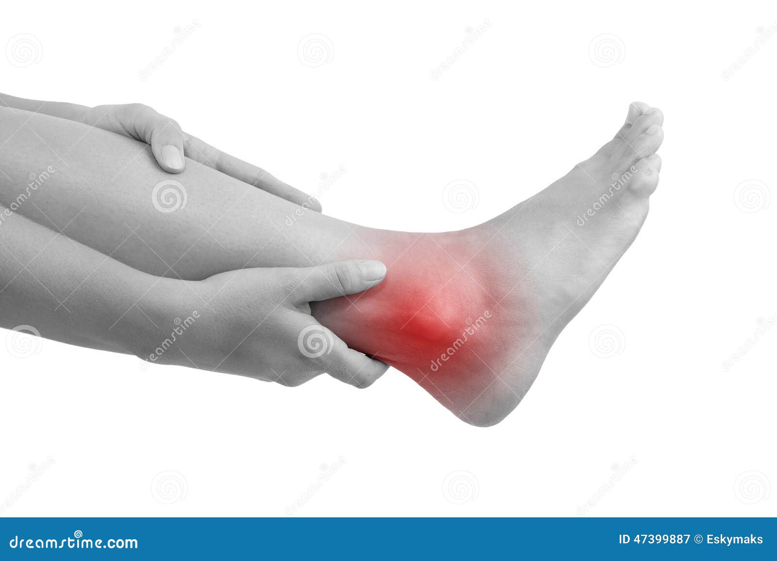 Tornozelo torcido imagem de stock. Imagem de horizontal - 47399887