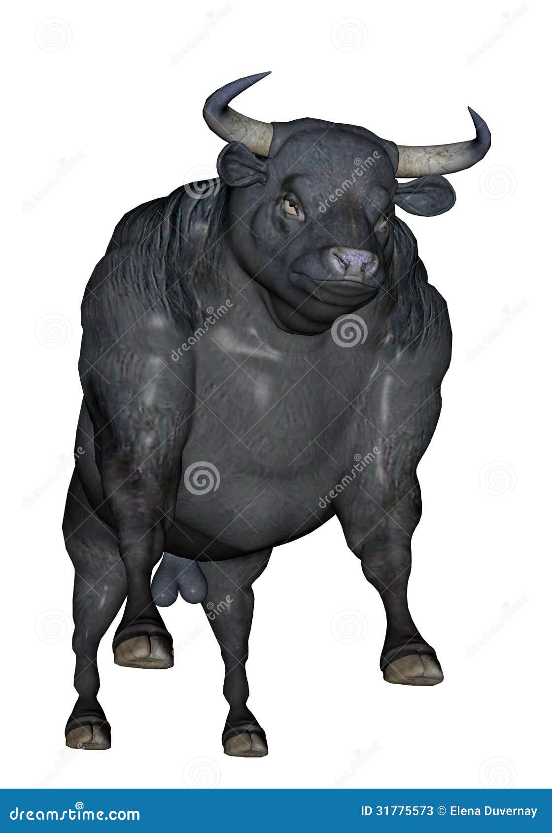 Toro agresivo stock de ilustración. Ilustración de buey - 31775573