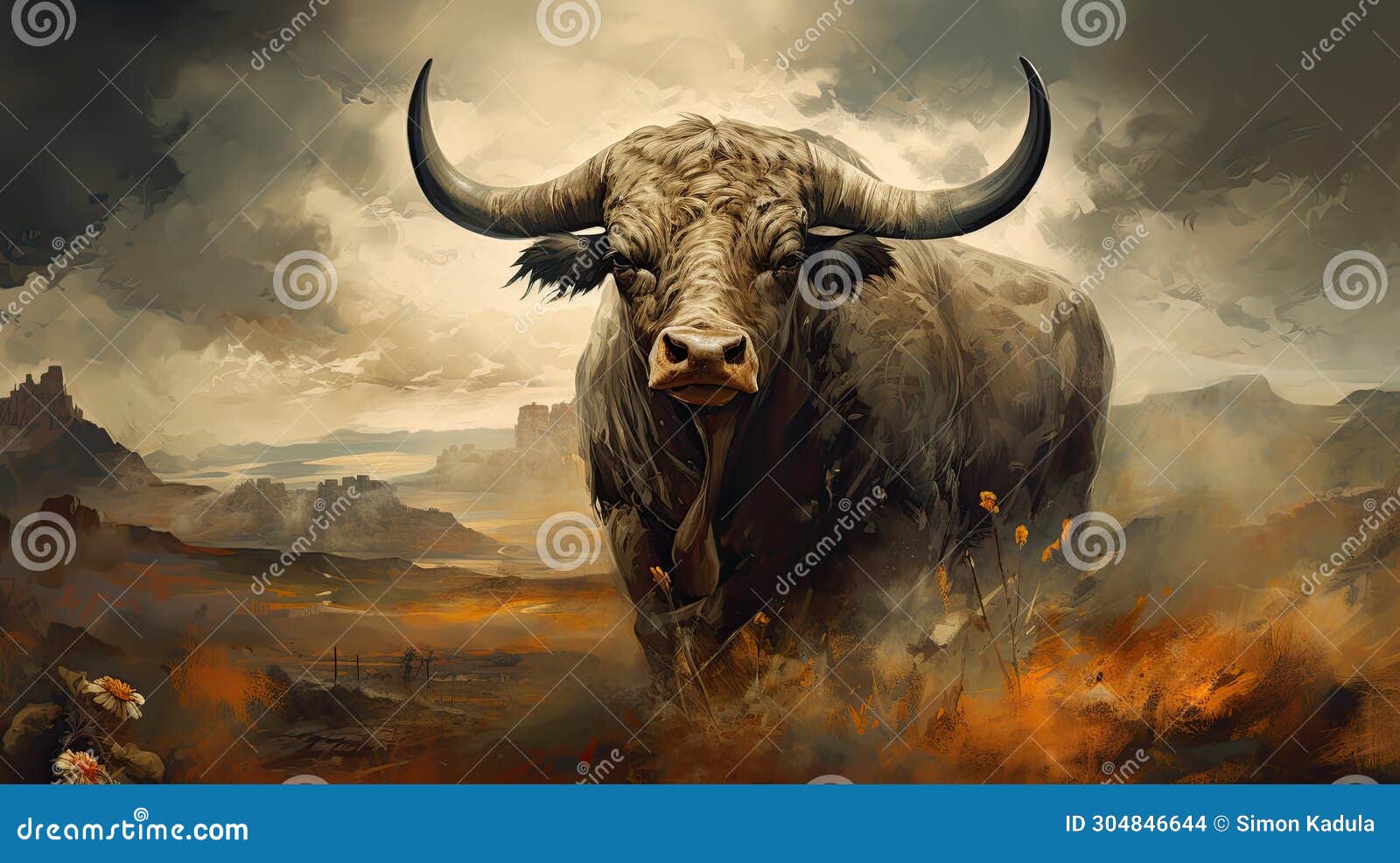 Toro Toro Concept, Raging Bull Stock Illustration - Illustration of ...