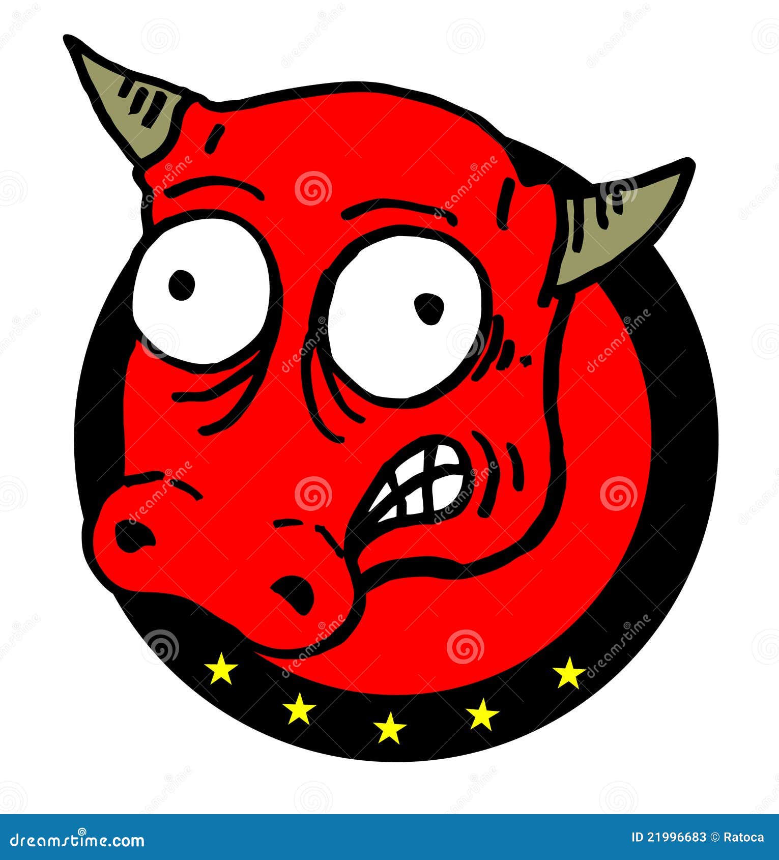 Toro loco ilustración del vector. Ilustración de animal - 21996683