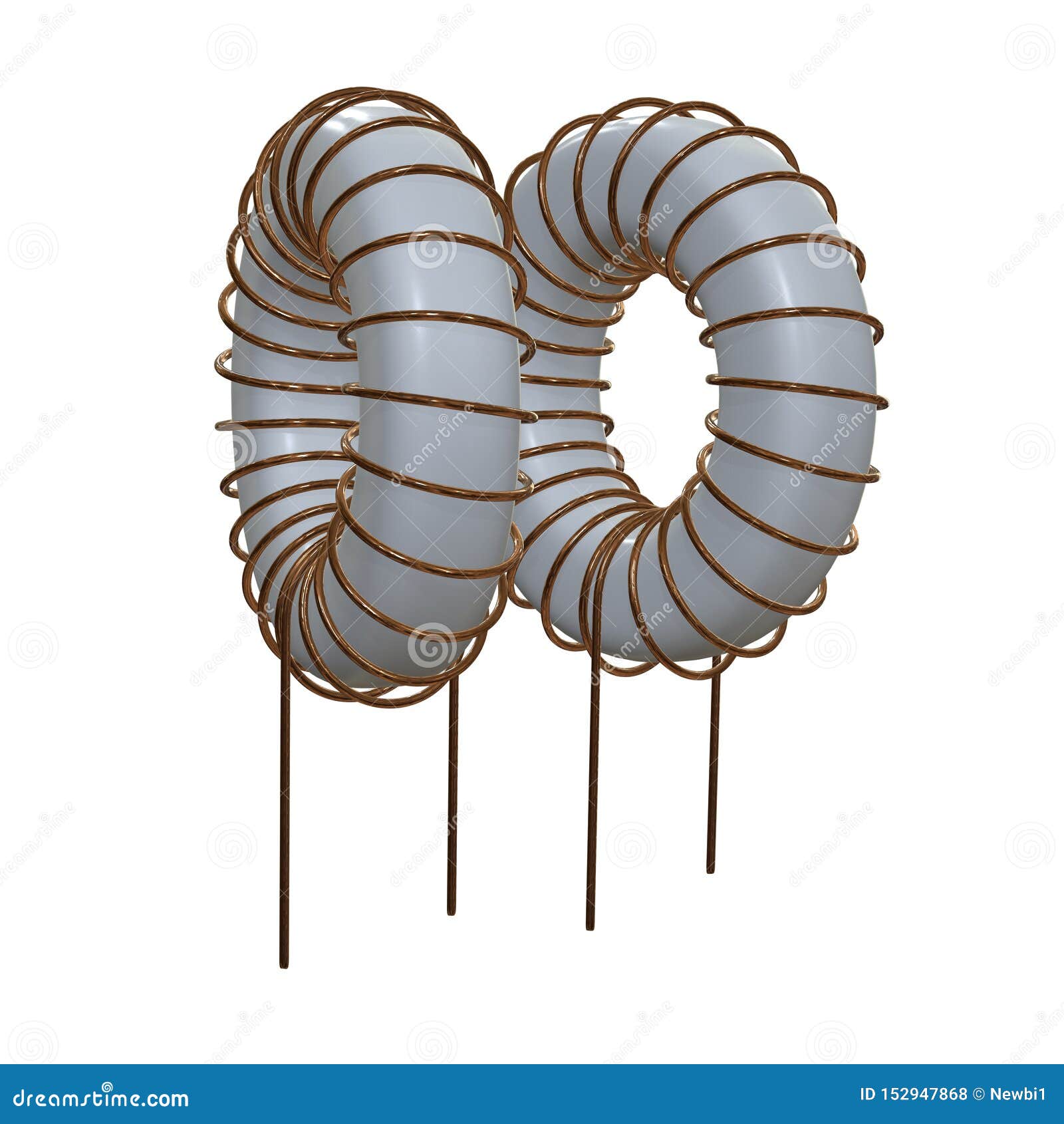 Toroidal Coil Inductor Royalty-Free Cartoon | CartoonDealer.com #152947868