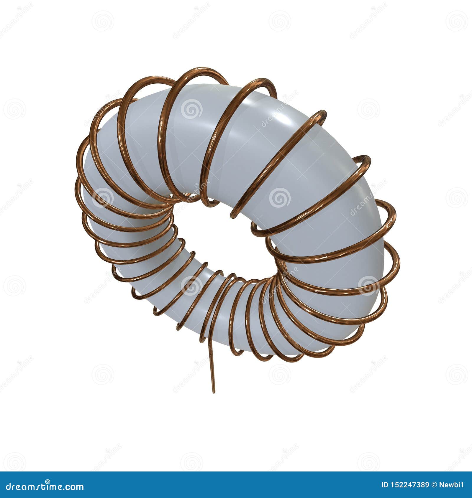 Toroidal Coil Inductor Stock Illustration Illustration Of Device