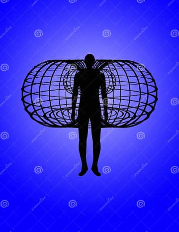 Toroidal Field Around Heart Stock Illustration - Illustration of ...