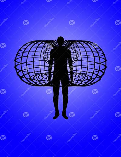 Toroidal Field Around Heart Stock Illustration - Illustration of ...