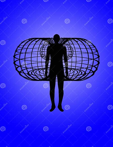 Toroidal Field Around Heart Stock Illustration - Illustration of ...