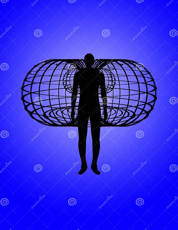 Toroidal Field Around Heart Stock Illustration - Illustration of ...