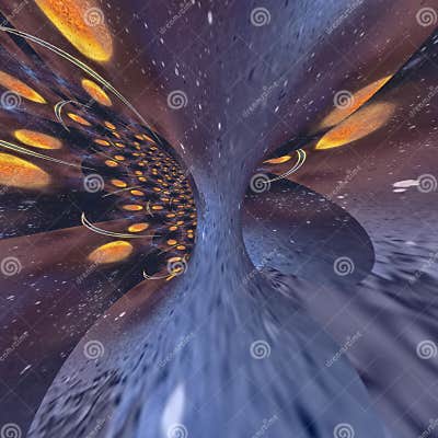 Toroidal loop in space stock illustration. Illustration of space ...