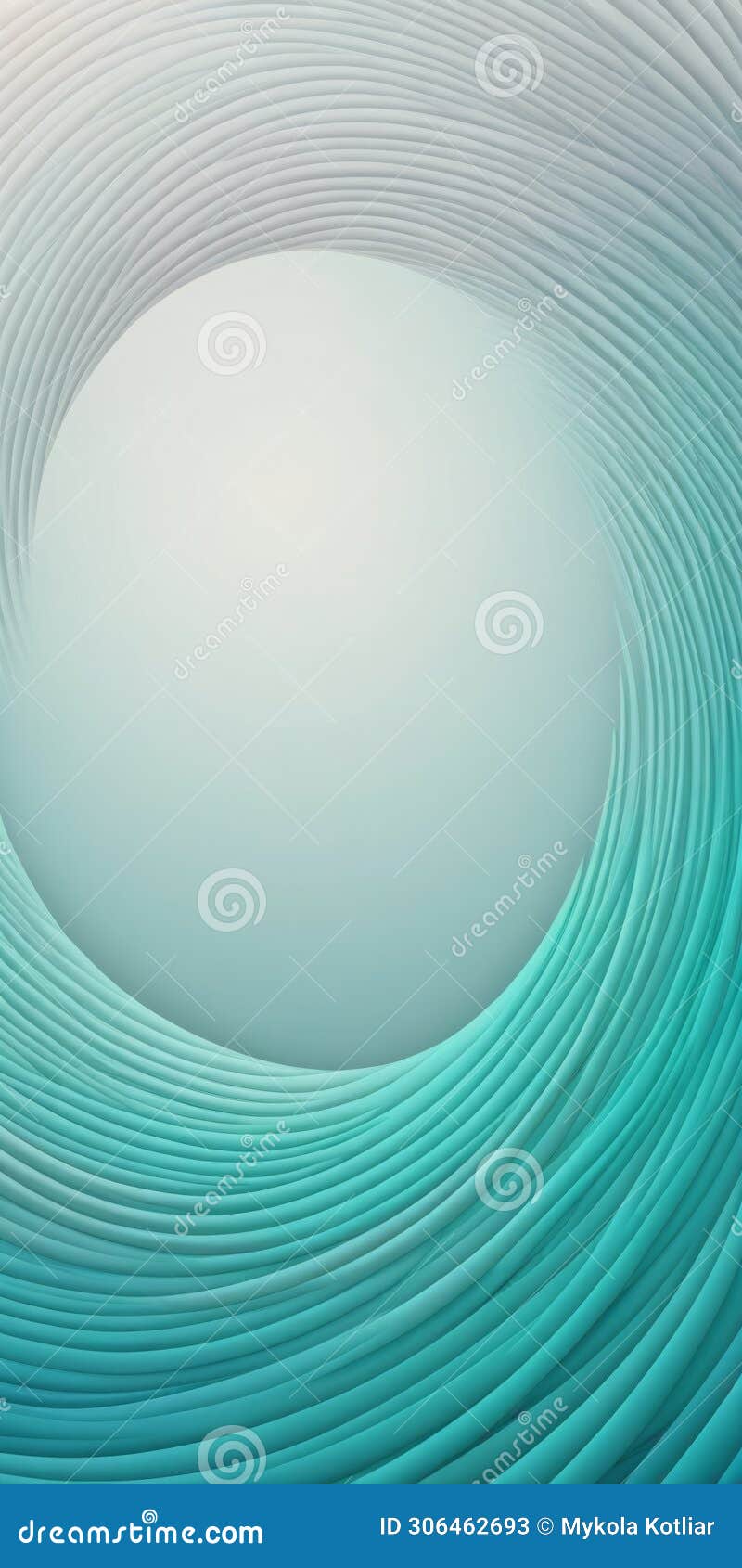 Toroidal Shapes in Aqua and Gray Stock Image - Image of style ...