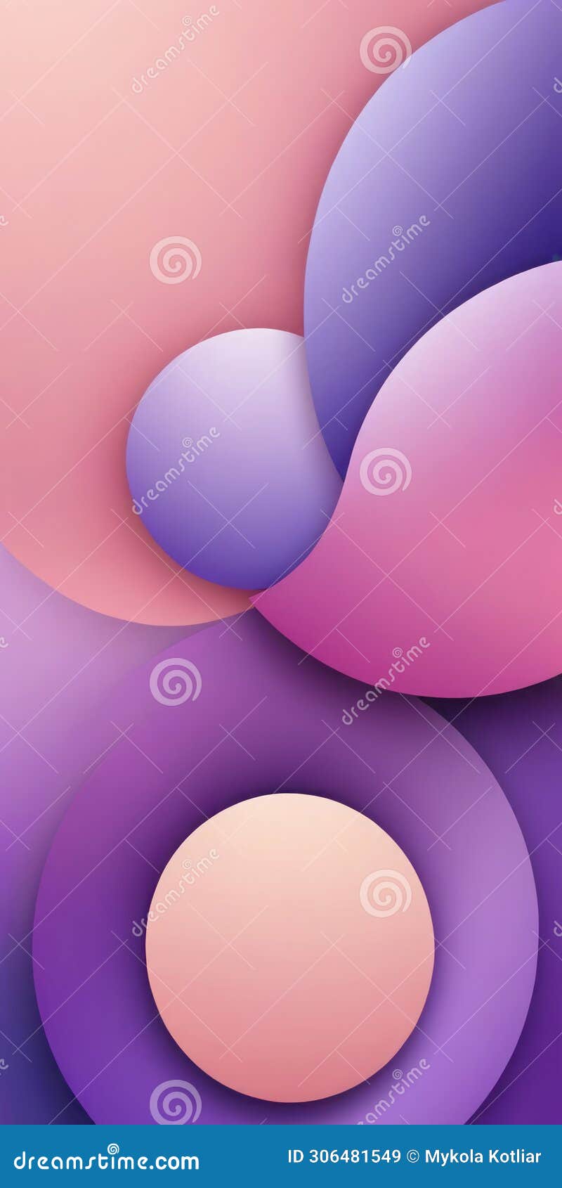 Toroidal Shapes in Purple Lavenderblush Stock Image - Image of ...