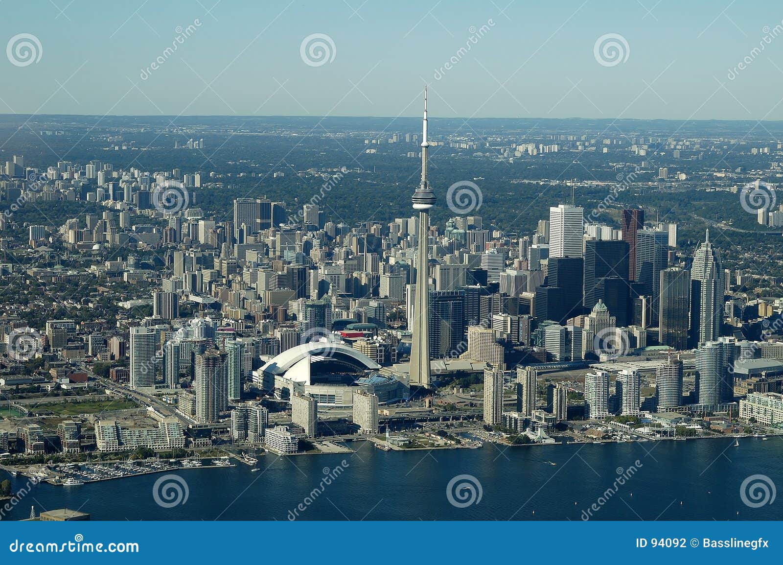 Toronto Aerial Skyline stock photo. Image of skyline, cessna - 94092