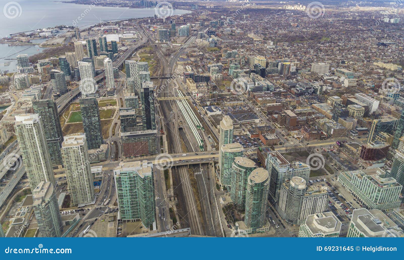 Toronto aerial view editorial image. Image of canada - 69231645