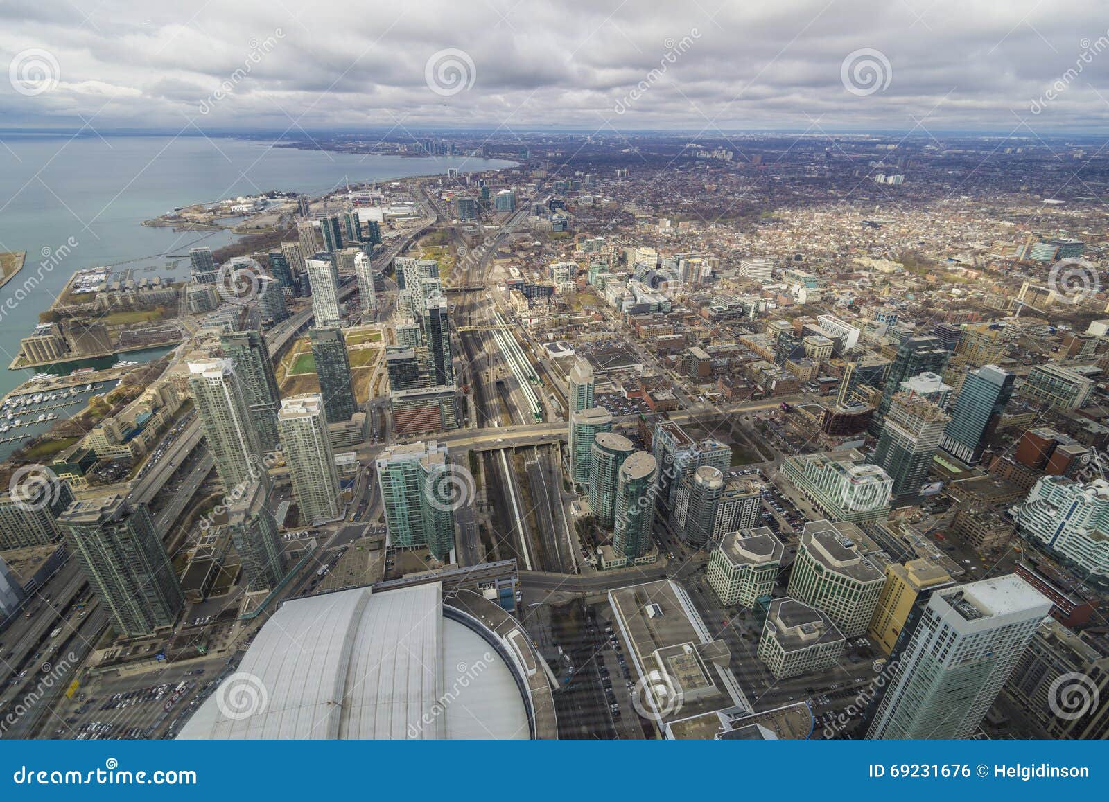Toronto aerial view editorial photo. Image of offices - 69231676