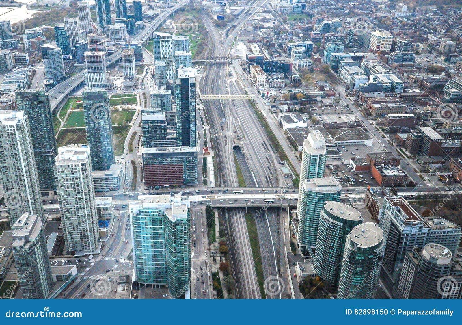 Toronto aerial view stock photo. Image of holiday, sightsee - 82898150