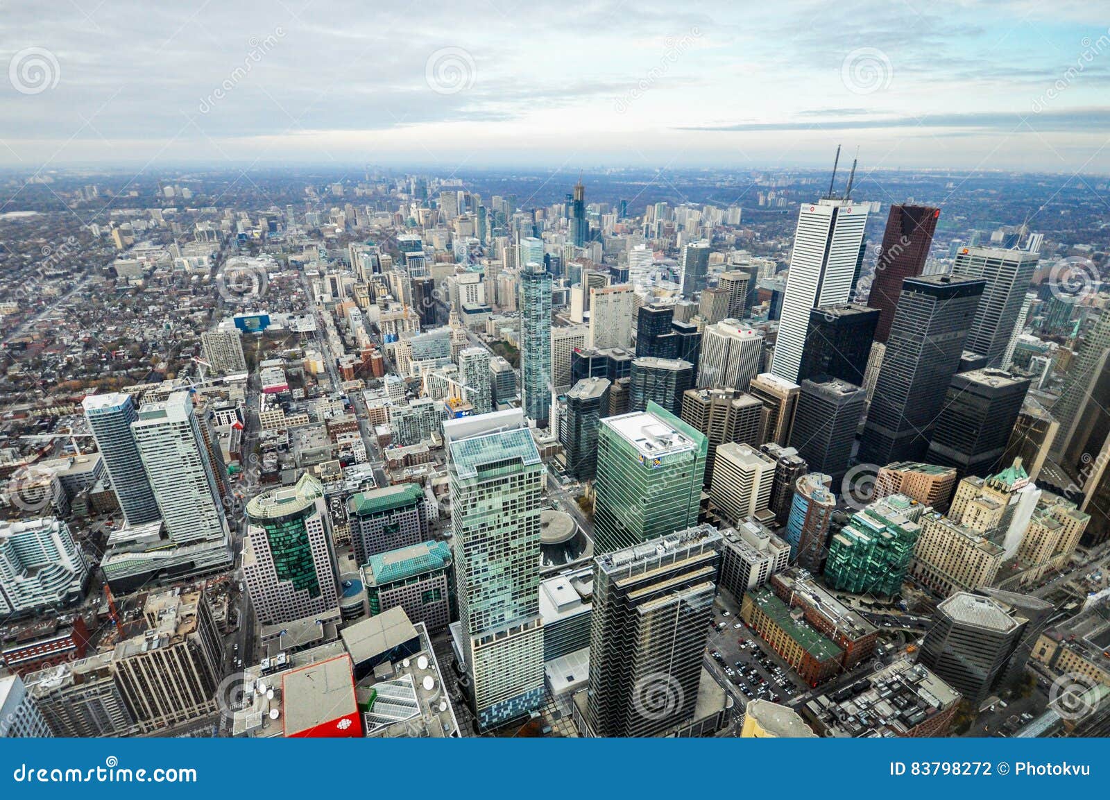 Toronto aerial view editorial photography. Image of dense - 83798272