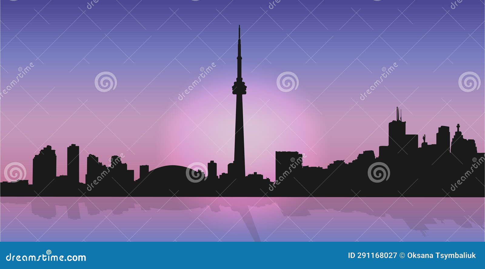 Toronto Background. City Background Stock Vector - Illustration of ...