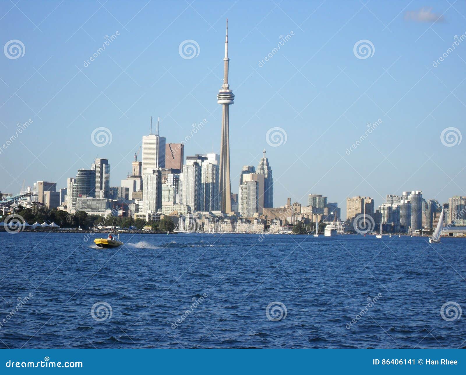 Toronto from a boat editorial photo. Image of boat, summer - 86406141