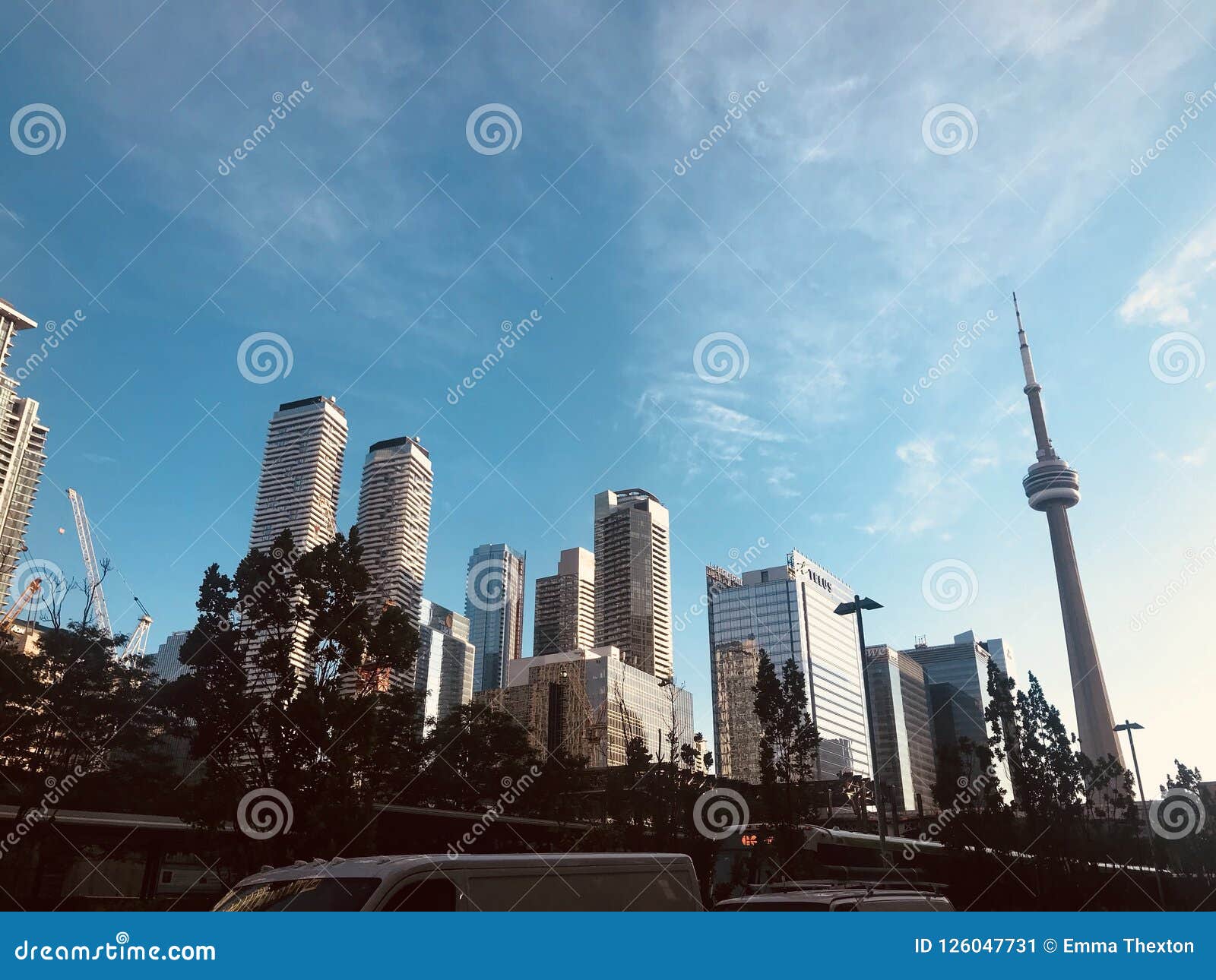 Toronto buildings editorial photo. Image of trees, toronto - 126047731