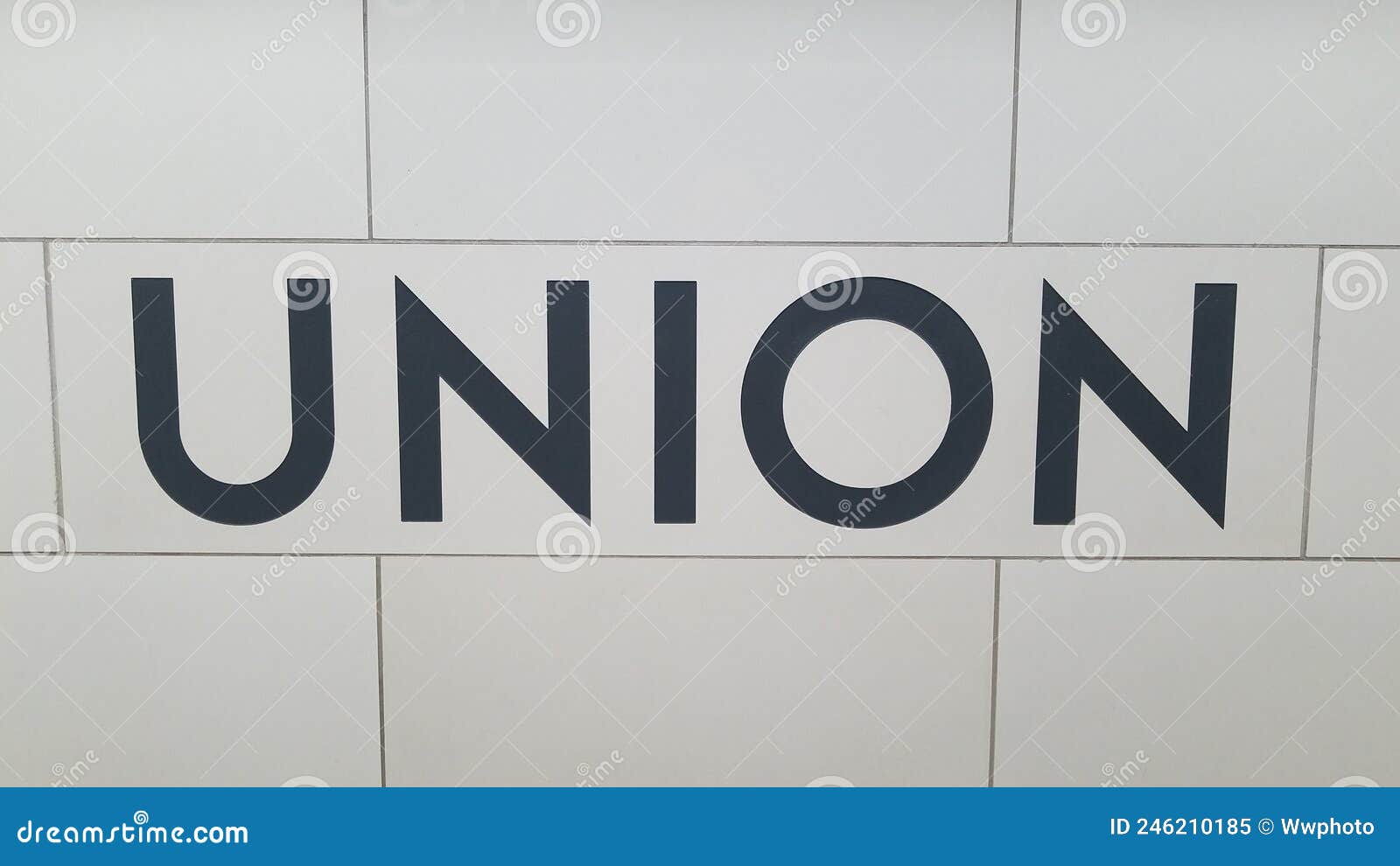 Union station sign inside editorial image. Image of metro - 246210185