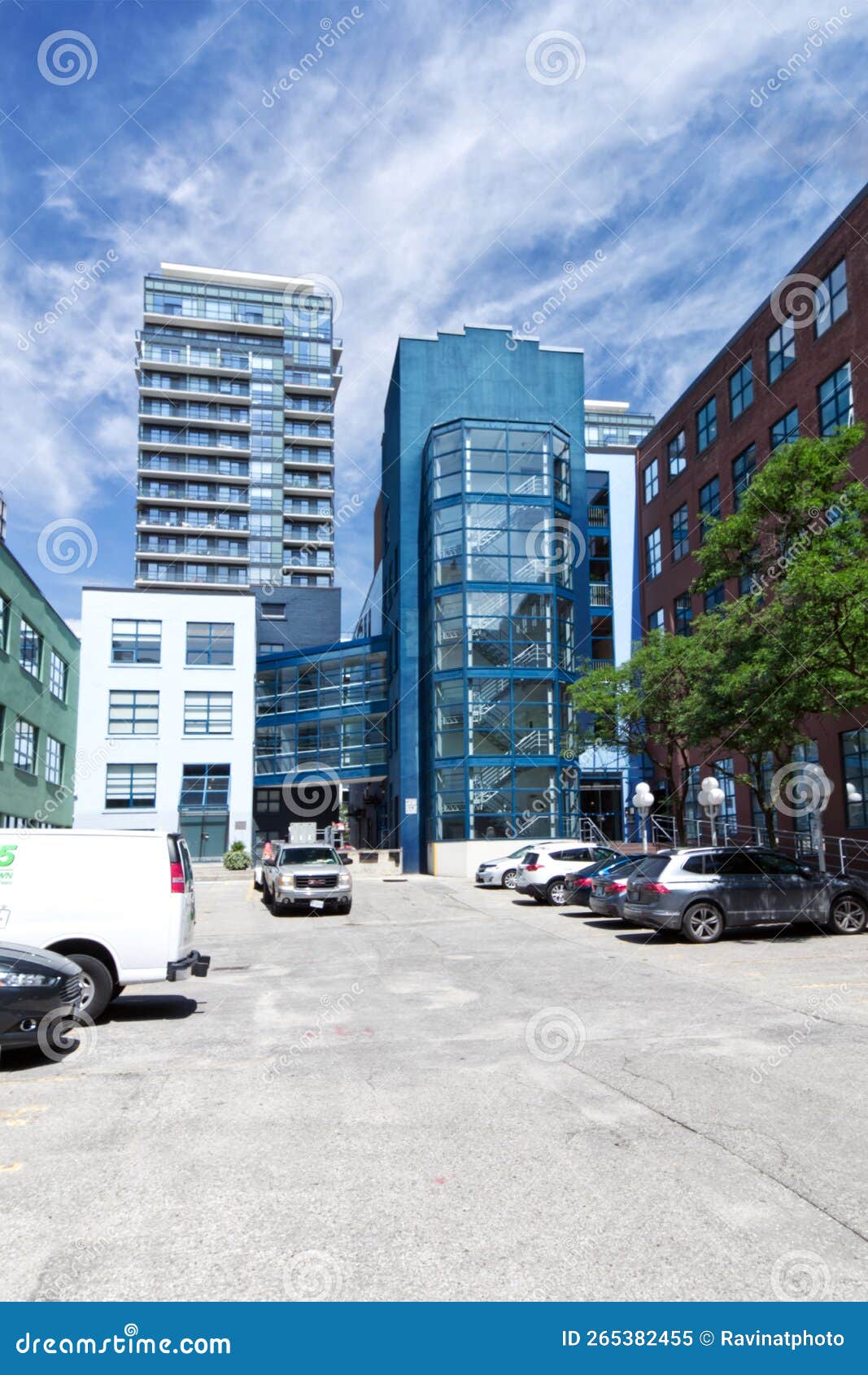 Toronto, Canada, Aug 5, 2022. Office Buildings East of Downtown Core ...