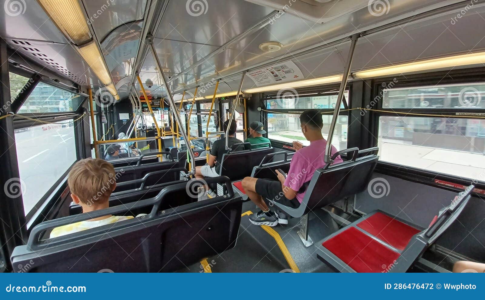 TTC bus inside view editorial photography. Image of 2023 - 286476472