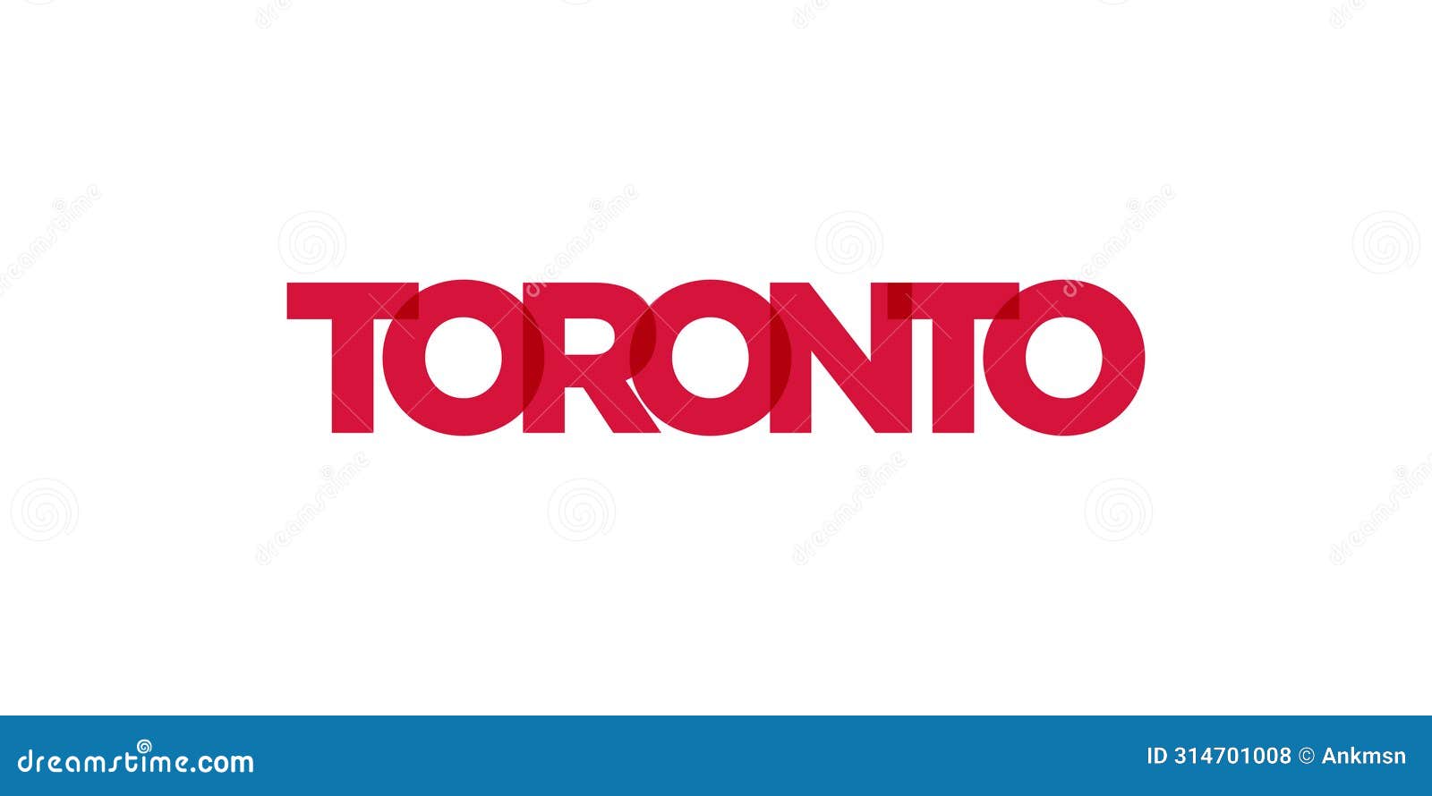 Toronto in the Canada Emblem. the Design Features a Geometric Style ...