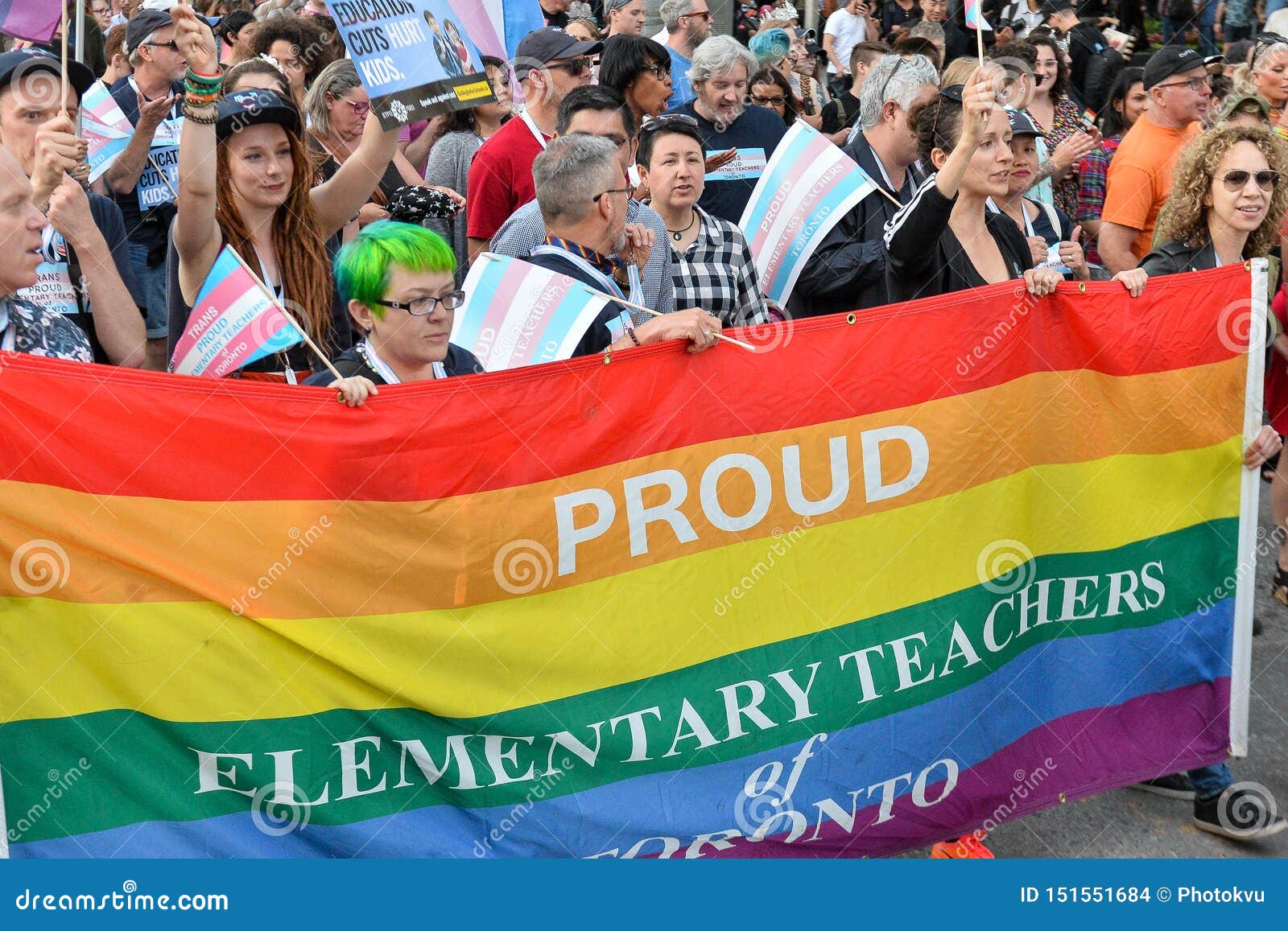 Trans March in Toronto editorial stock image. Image of people - 151551684