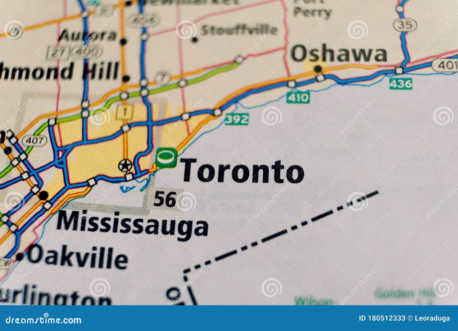 Toronto on Canada Map Background. Stock Image - Image of country, color ...