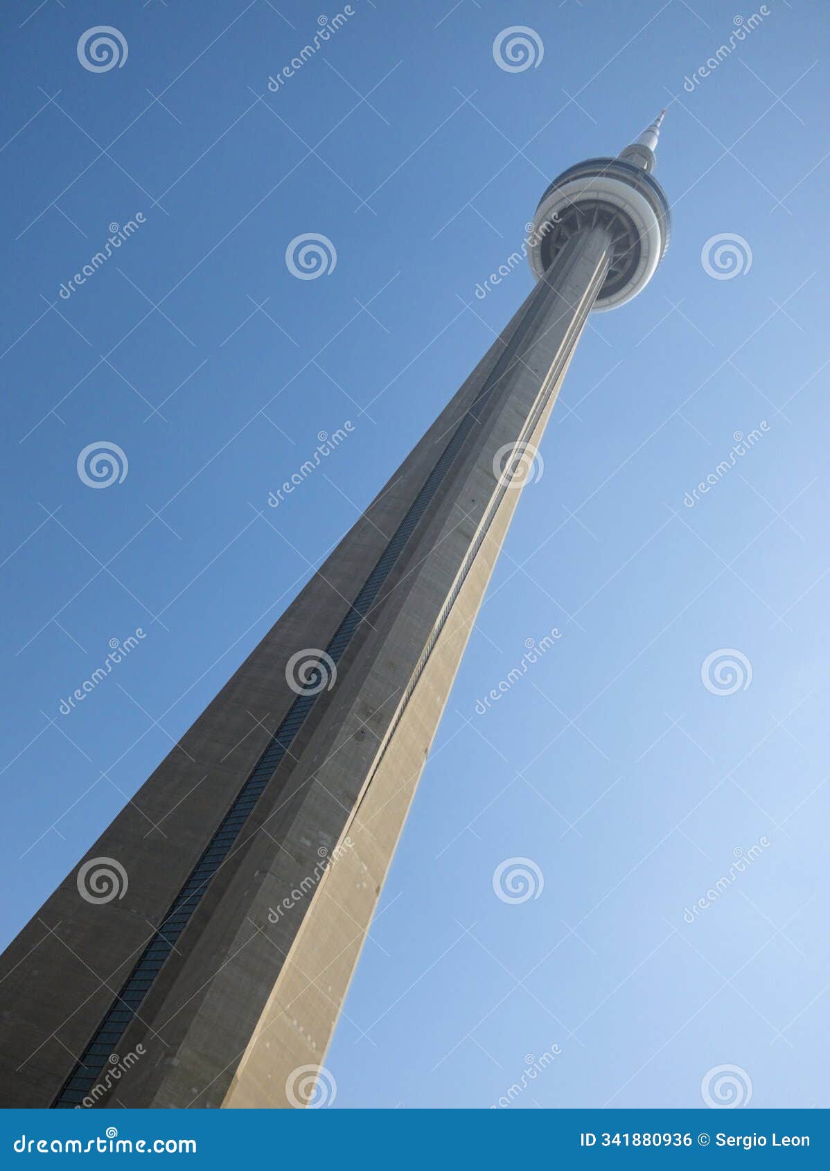 Toronto, Canada - March 16, 2012: Low View of CN Tower in Toronto ...
