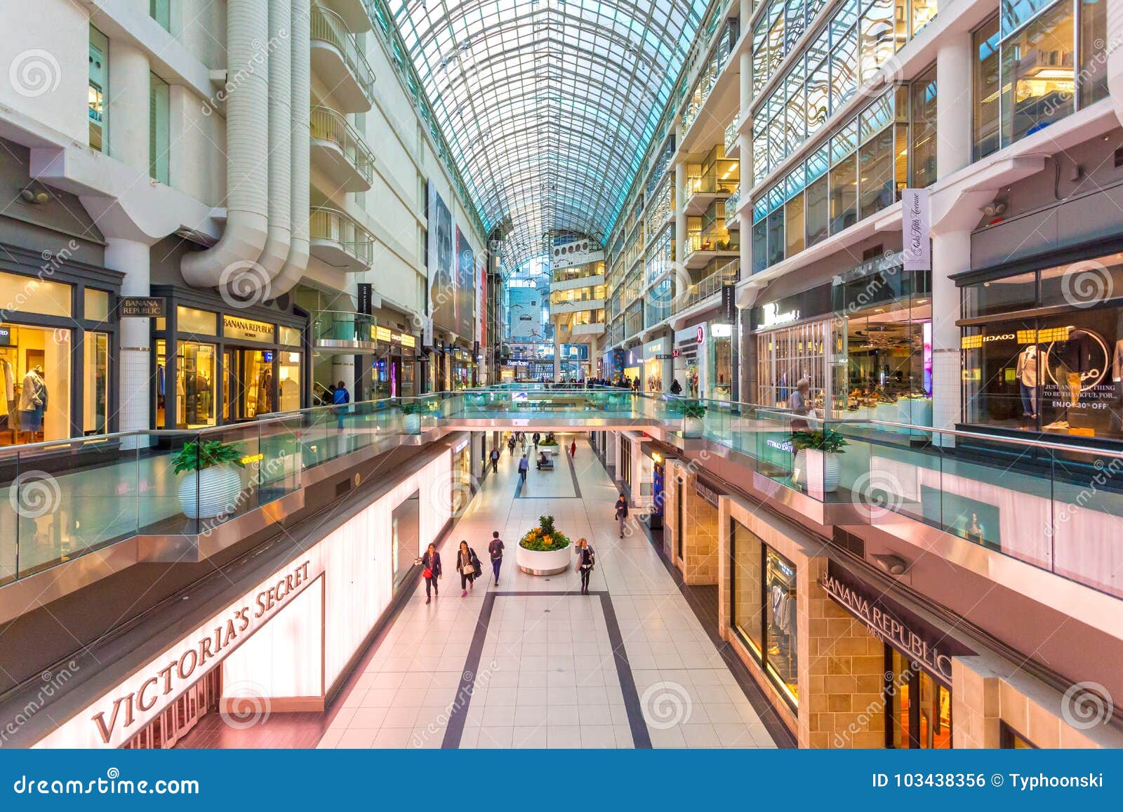 Eaton Centre Mall in Toronto, Canada Editorial Photo - Image of ...