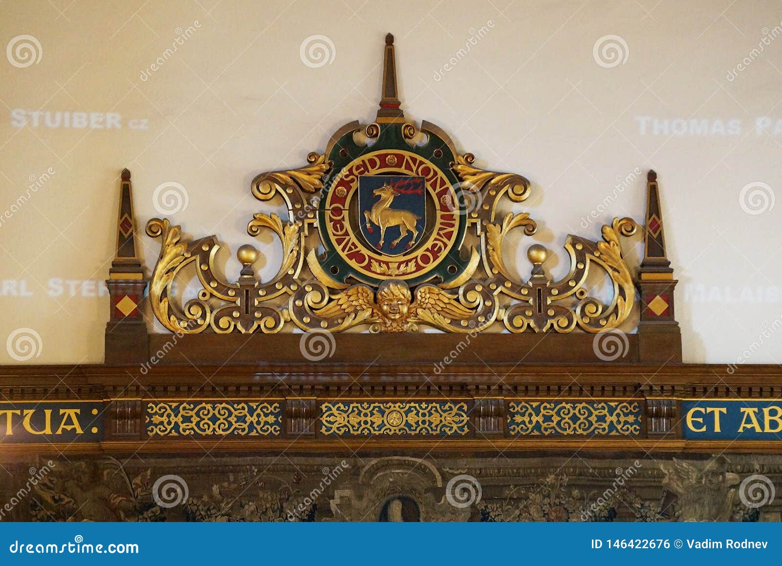 Toronto, Canada - 20 10 2018: Part of Decoration of the Strachan Hall ...