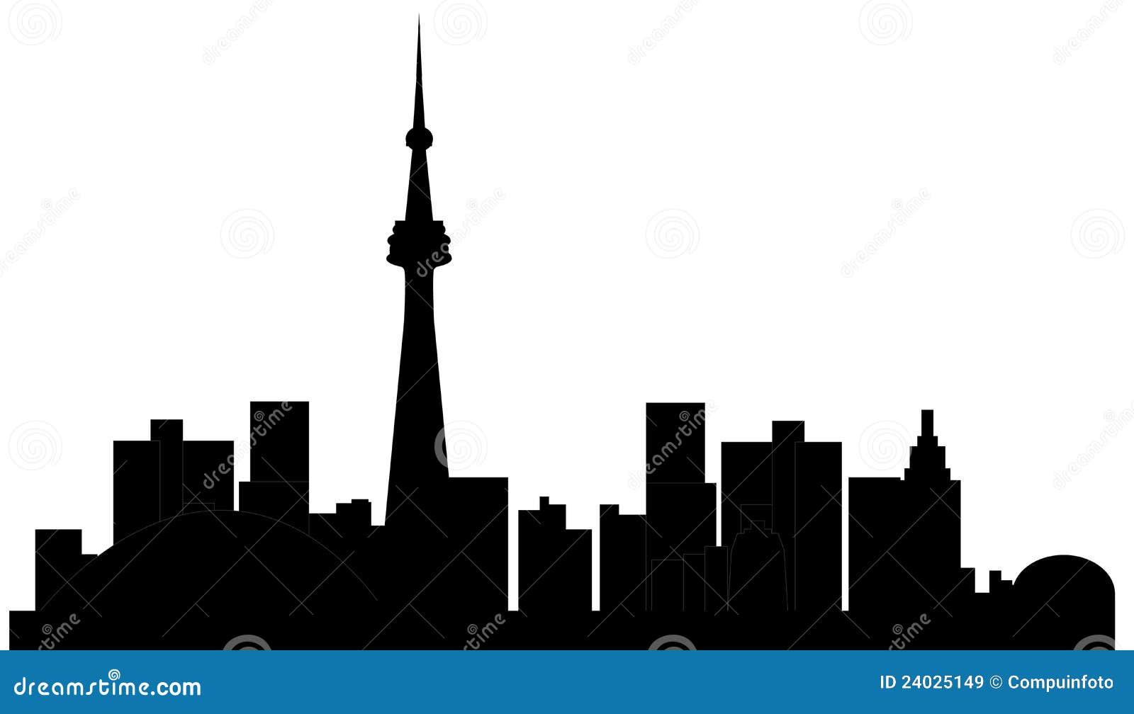 Toronto canada skyline stock vector. Illustration of travel - 24025149