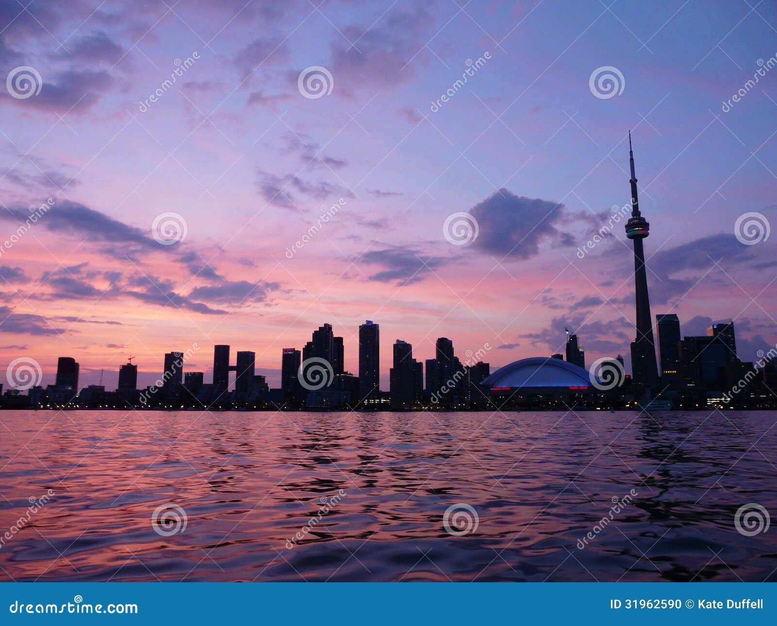 Toronto, Canada at sunset stock photo. Image of sunset - 31962590