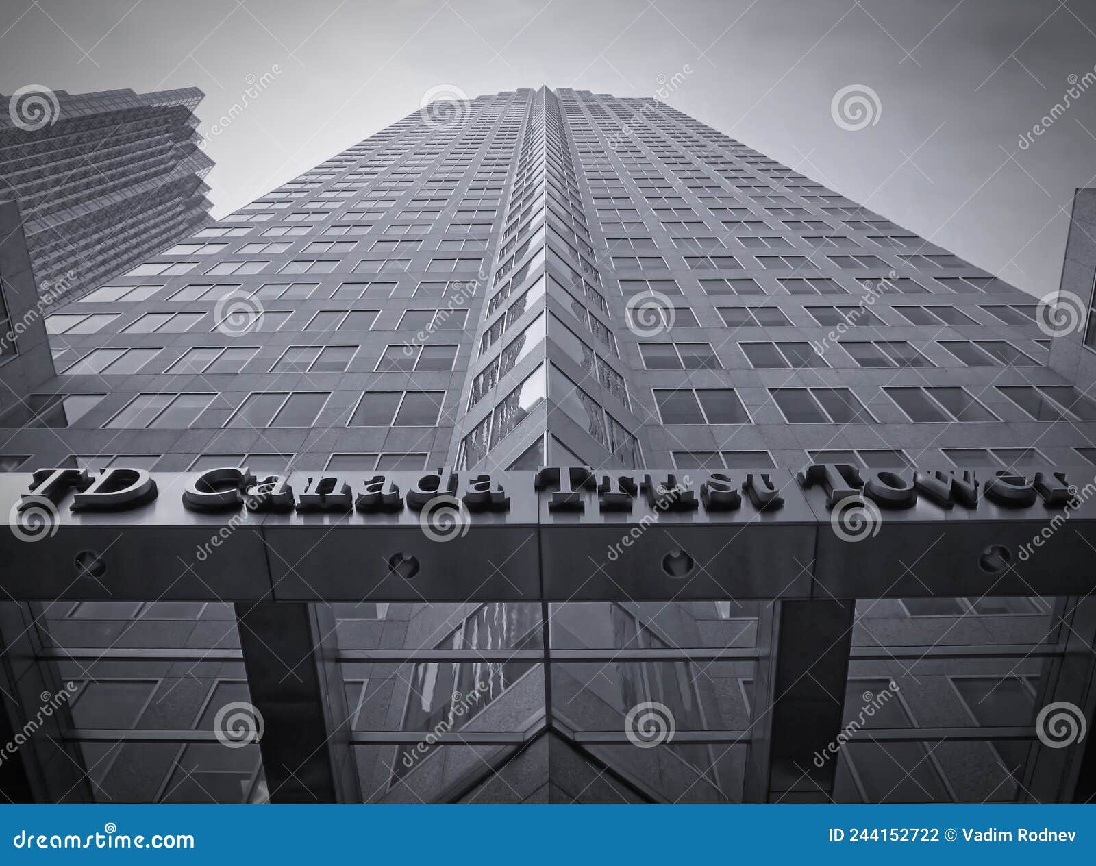 TORONTO, CANADA - 08 05 2011: TD Canada Trust Tower Aspiring To the Sky ...